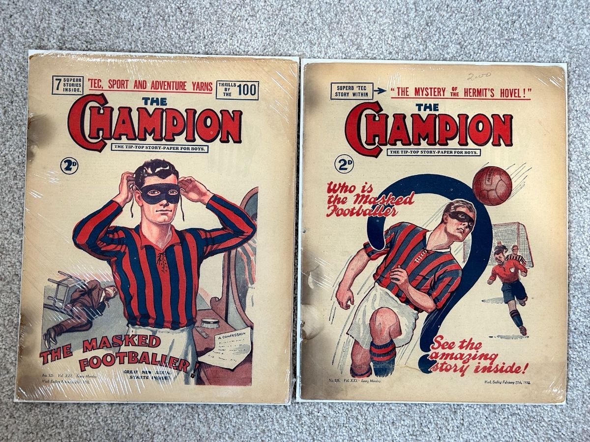 The First and Earliest Masked Heroes? What about the Masked Footballer ...