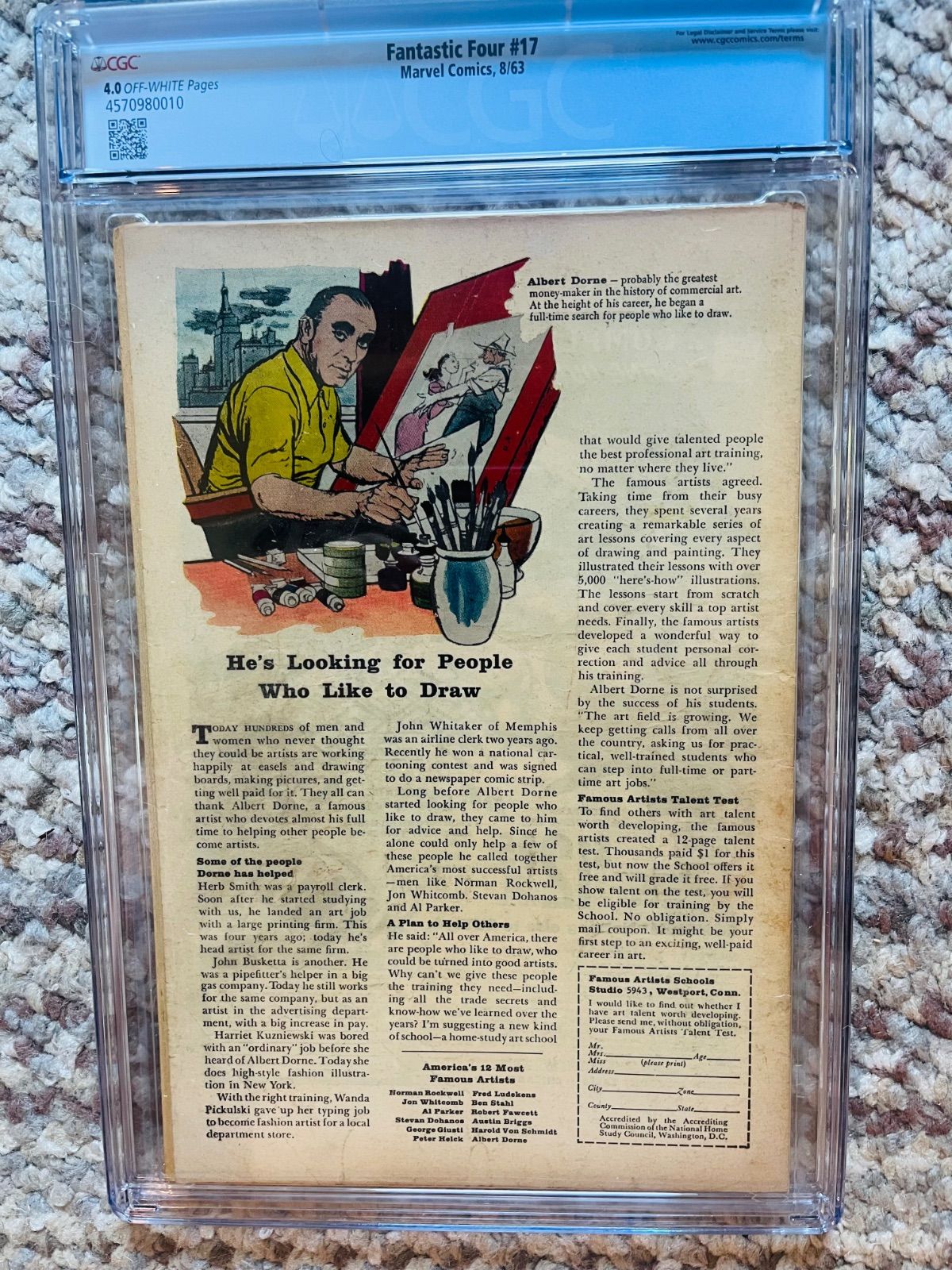 CLOSED: Fantastic Four 17 CGC 4.0 (US) + FF 3, 4, 5 Doctor Doom (Brazilian) - Golden / Silver ...