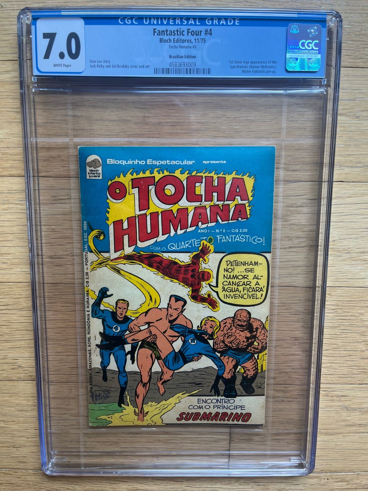 CLOSED: Fantastic Four 17 CGC 4.0 (US) + FF 3, 4, 5 Doctor Doom (Brazilian) - Golden / Silver ...