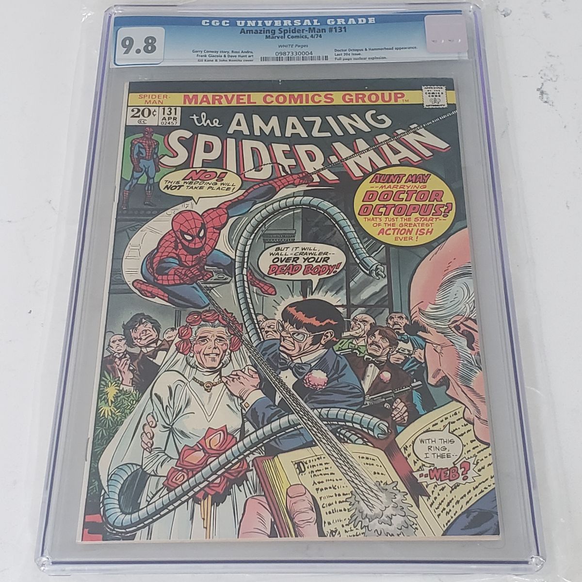 Amazing Spider-Man 131 CGC 9.8 White Pages - Golden / Silver / Bronze ...