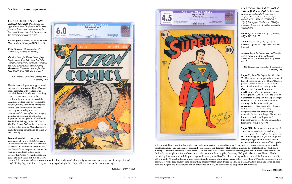 PBA galleries auctioneers new collection 40000+ Every DC - Page 17 - Golden Age Comic Books ...