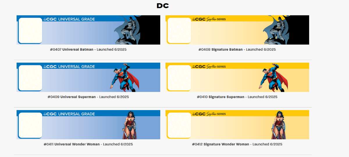 Custom Labels During Re-Holdering - Ask CGC - CGC Comic Book Collectors Chat Boards