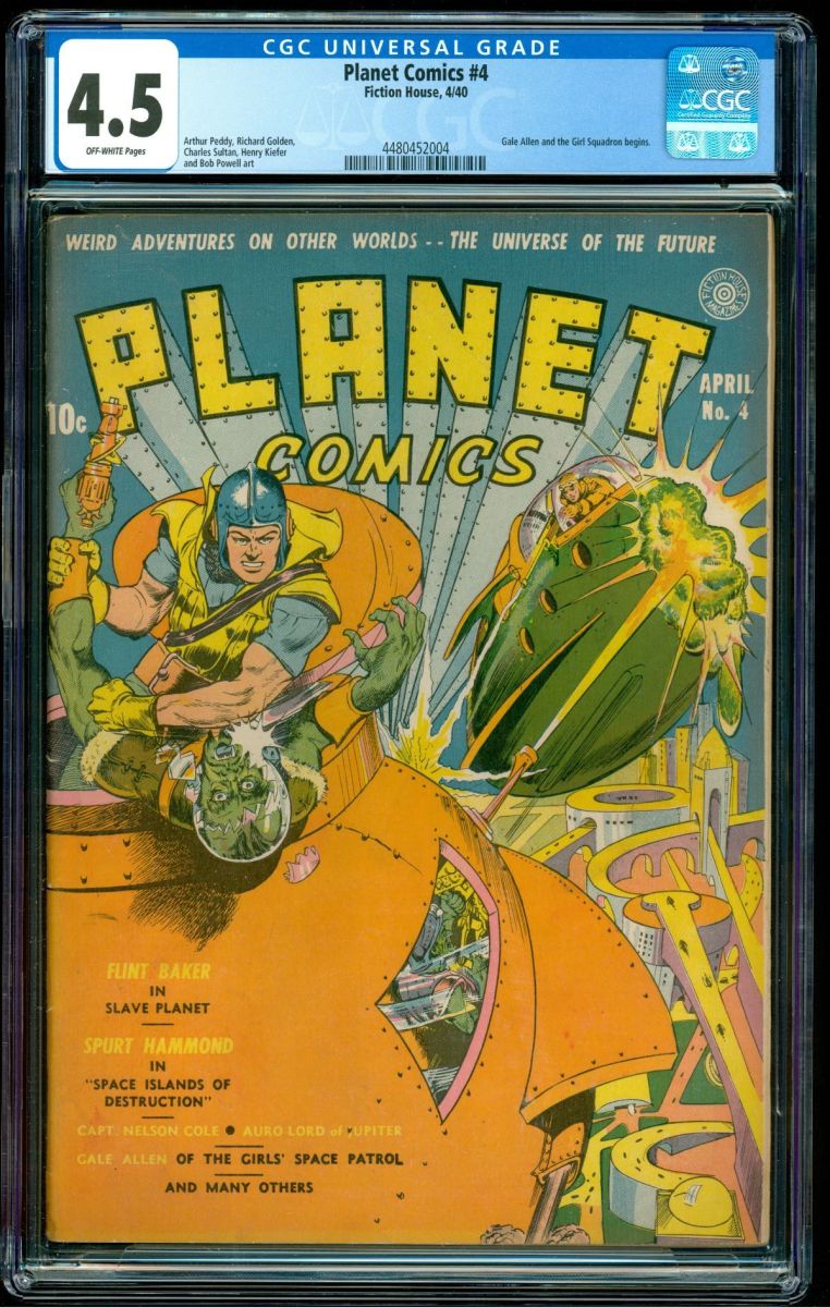 Planet Comics 4 CGC 4.5 - And it's gone. SOLD - Golden / Silver ...