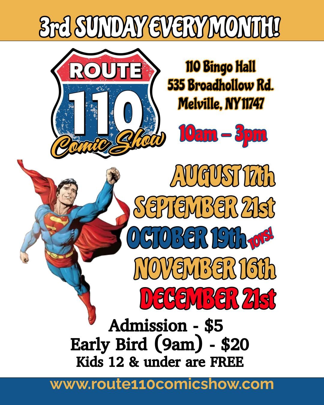 Route 110 Comic Show, Melville, Long Island, NY, Sunday, August 17th ...
