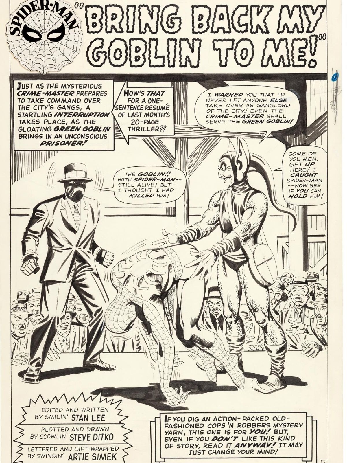 Stolen Steve Ditko ASM # 27 splash - Original Comic Art - CGC Comic Book Collectors Chat Boards