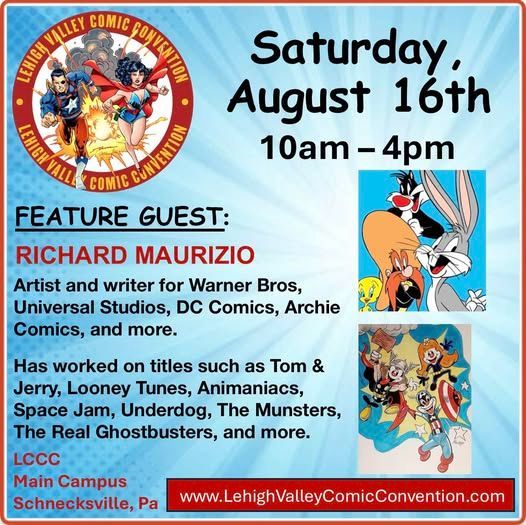 Lehigh Valley Comic Convention August 16th, 2025 - Back At The ...