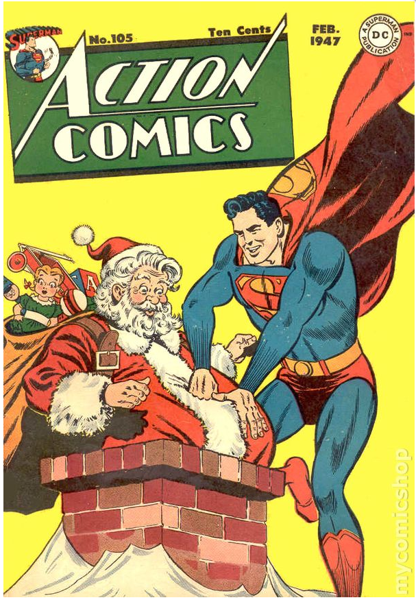 PGM Action Comics 105 GA Santa Cover - Hey buddy, can you spare a grade ...