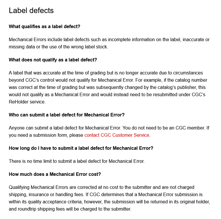 Error on label... - Comic Book Grading and Restoration Issues - CGC ...