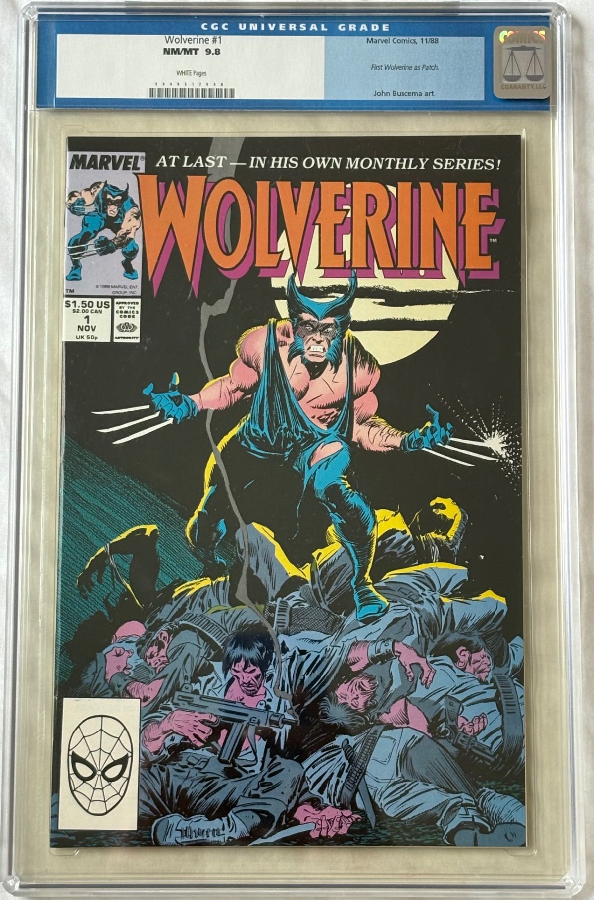 Wolverine 1 CGC 9.8 OLD label White pages (1988) - Copper / Modern Age ...