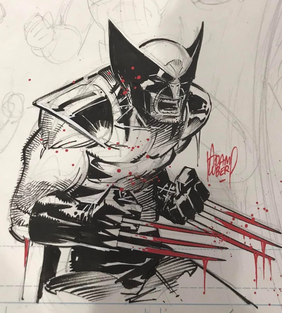 Looking to buy Adam Kubert Wolverine figure sketches - Original Comic ...