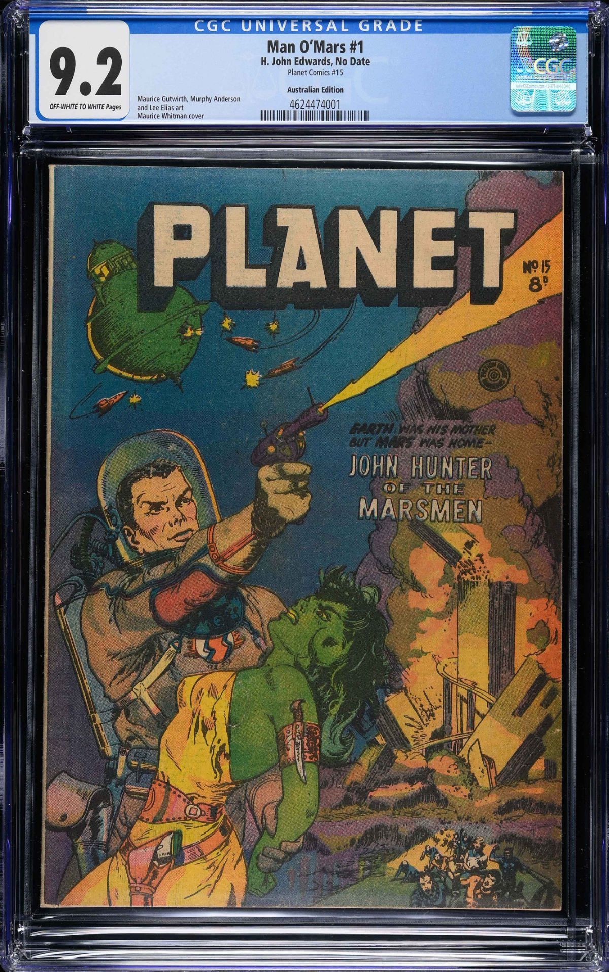 MAN O' MARS by Friction House - Silver Age Comic Books - CGC Comic Book ...