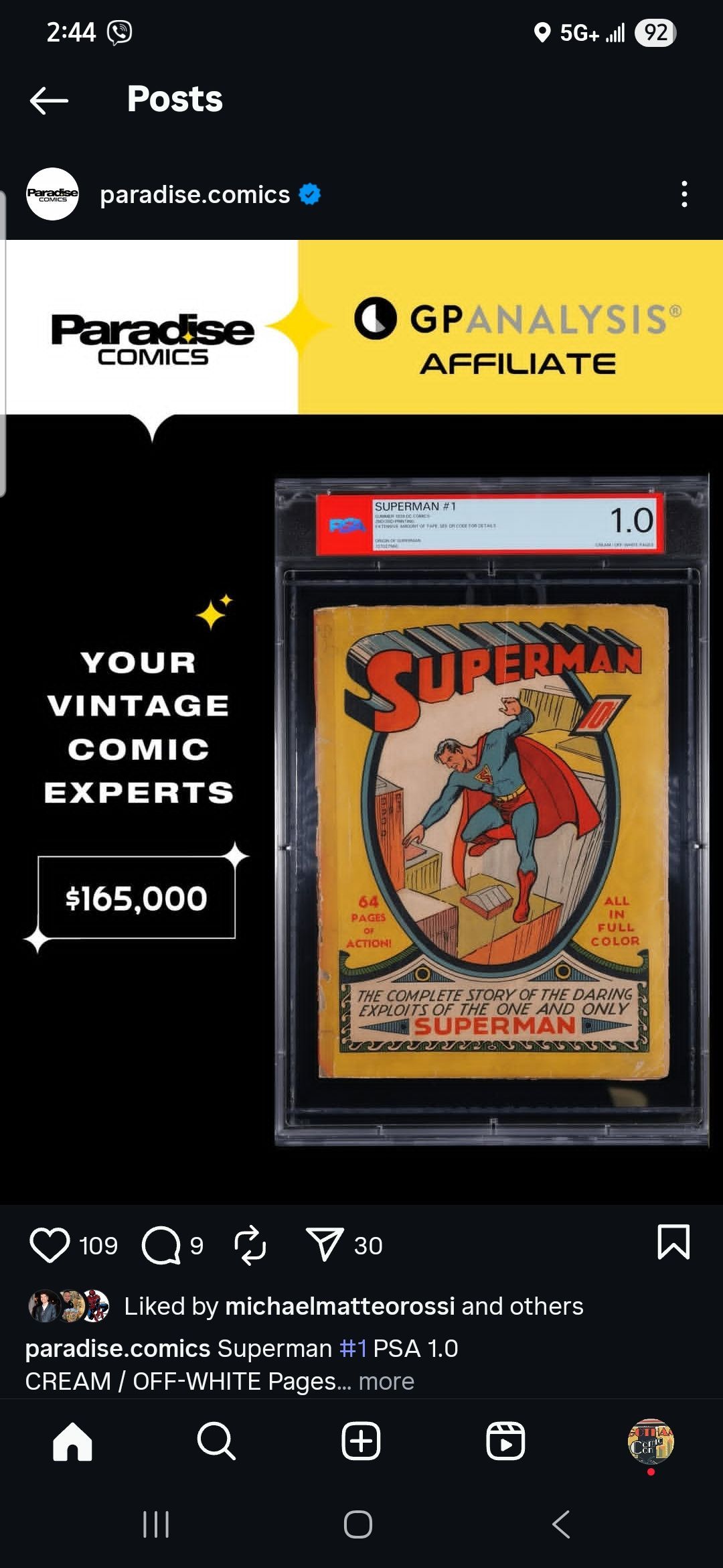 Superman 1 PSA 1.0, missed resto? - Golden Age Comic Books - CGC Comic ...
