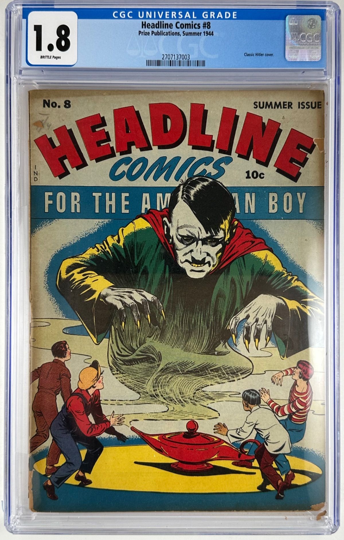 Headline Comics #8 & Daredevil Battles Hitler - Golden / Silver ...