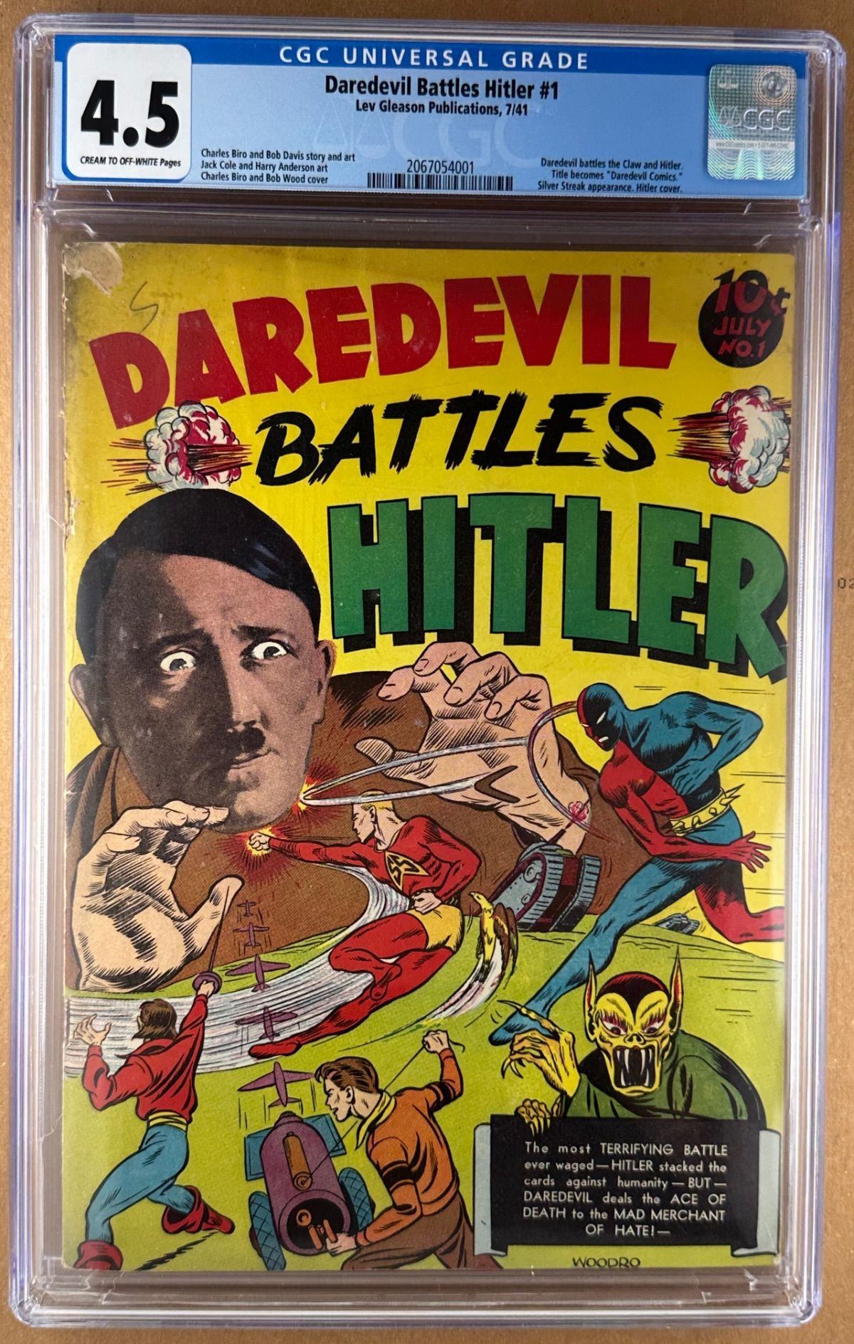 Headline Comics #8 & Daredevil Battles Hitler - Golden / Silver ...