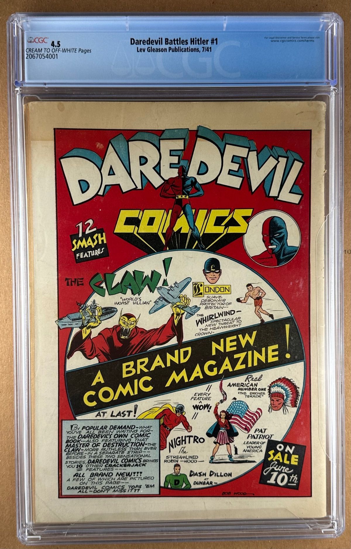 Headline Comics #8 & Daredevil Battles Hitler - Golden / Silver ...