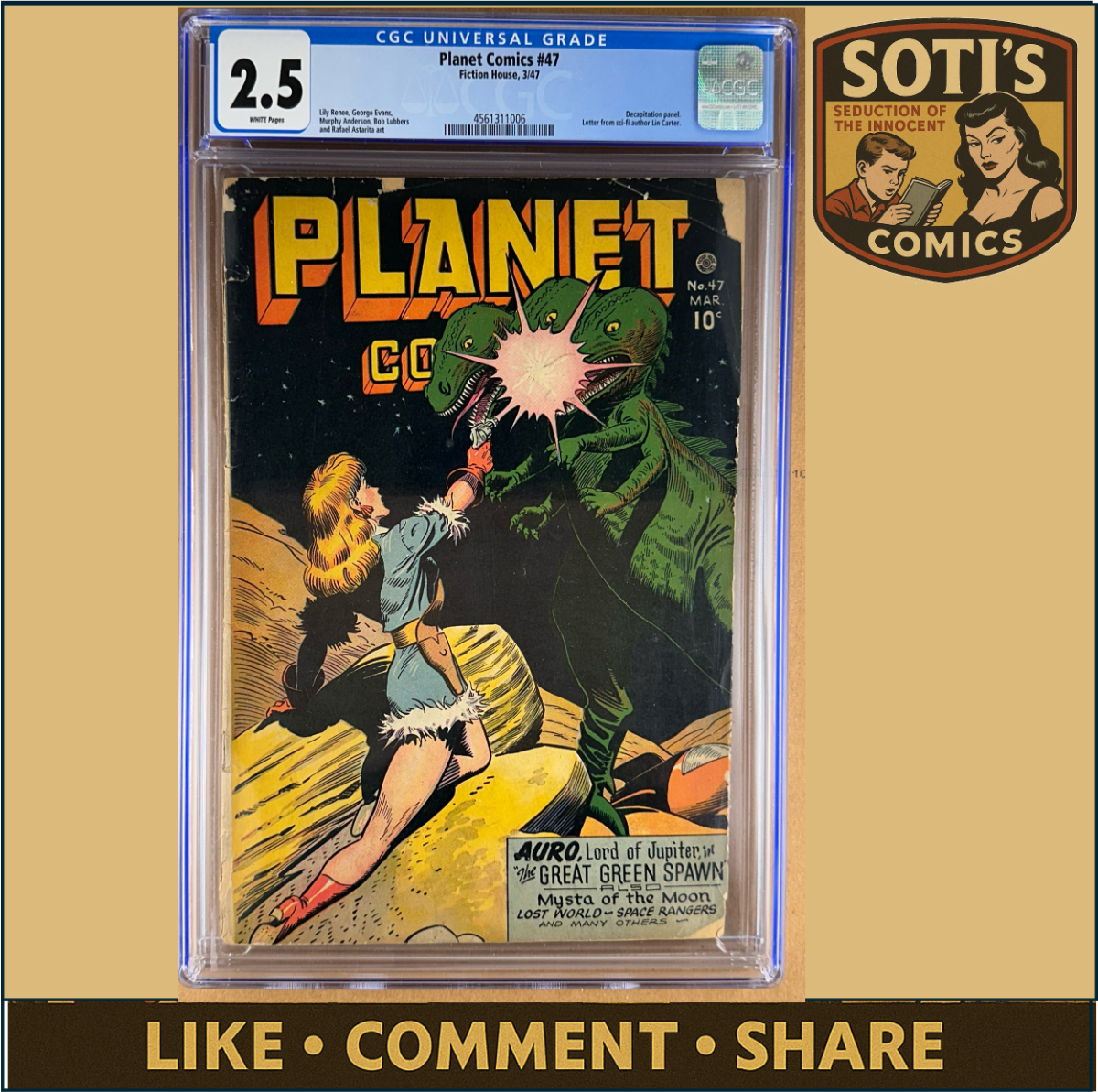 Planet Comics #47 - Golden / Silver / Bronze Age Only - CGC Comic Book Collectors Chat Boards