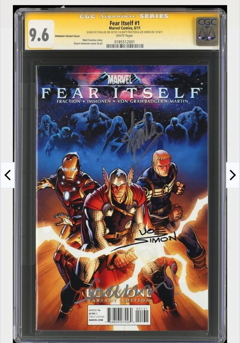 Goldin Auctions 2 books listed Fear Itself, Star Wars 107. Joe Simon ...