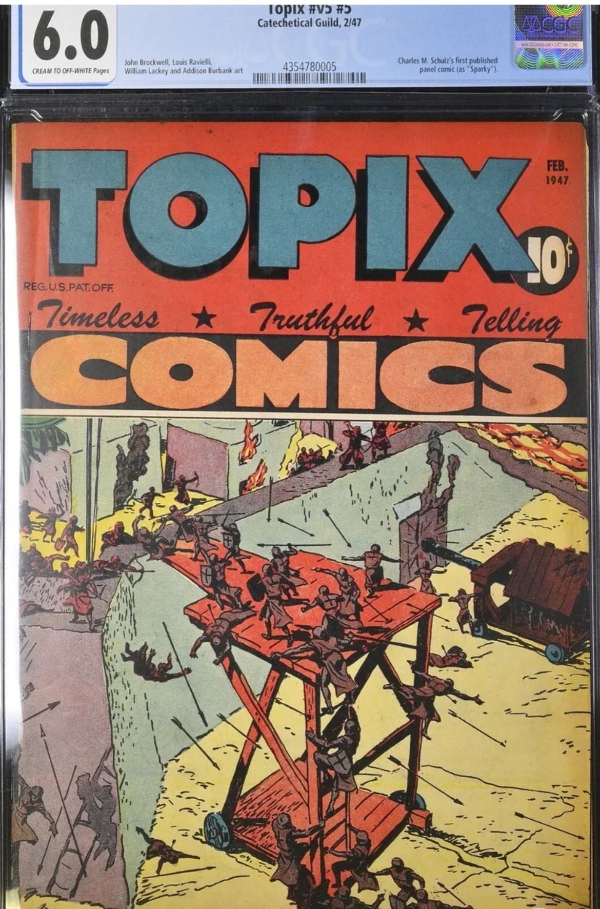 Topix Comics V5 #5 CGC 6.0! First Charles Schulz comic work ! - Golden ...