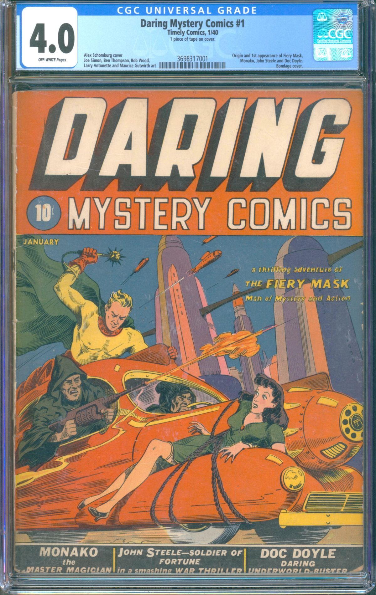 (CLOSED) It's a CGC graded Timely kind of weekend! 5 books. 1 book you ...