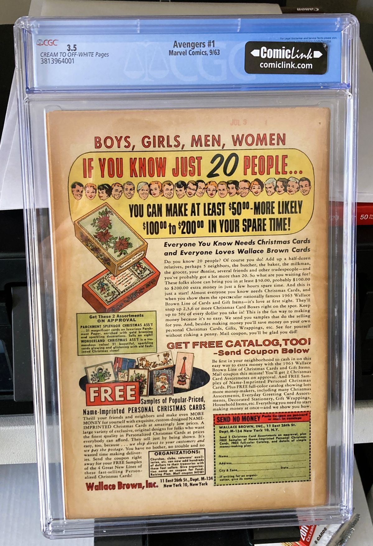 Avengers 1, X-Men, FF 48 & 49 - Golden / Silver / Bronze Age Only - CGC ...