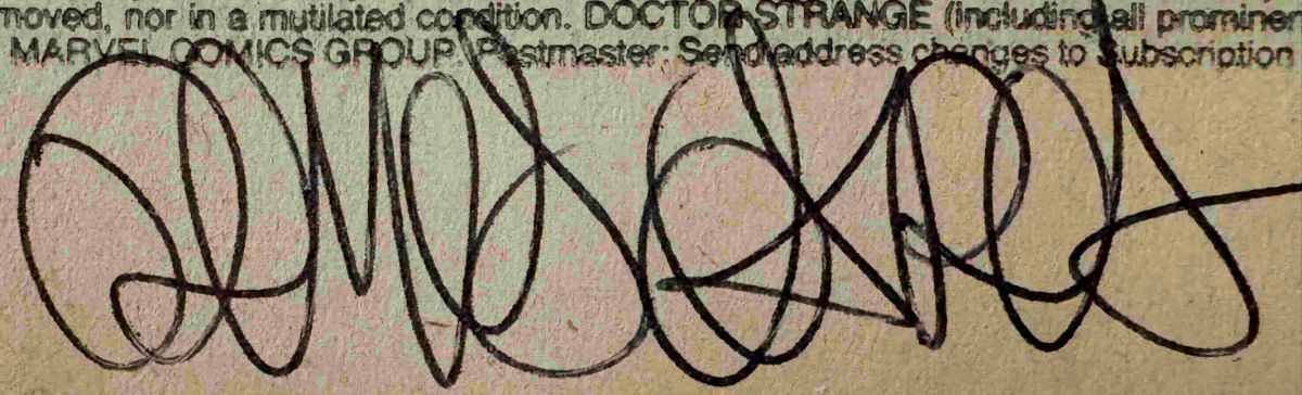 Help identifying signature on 1980s Marvel Comic (Doctor Strange) - The ...