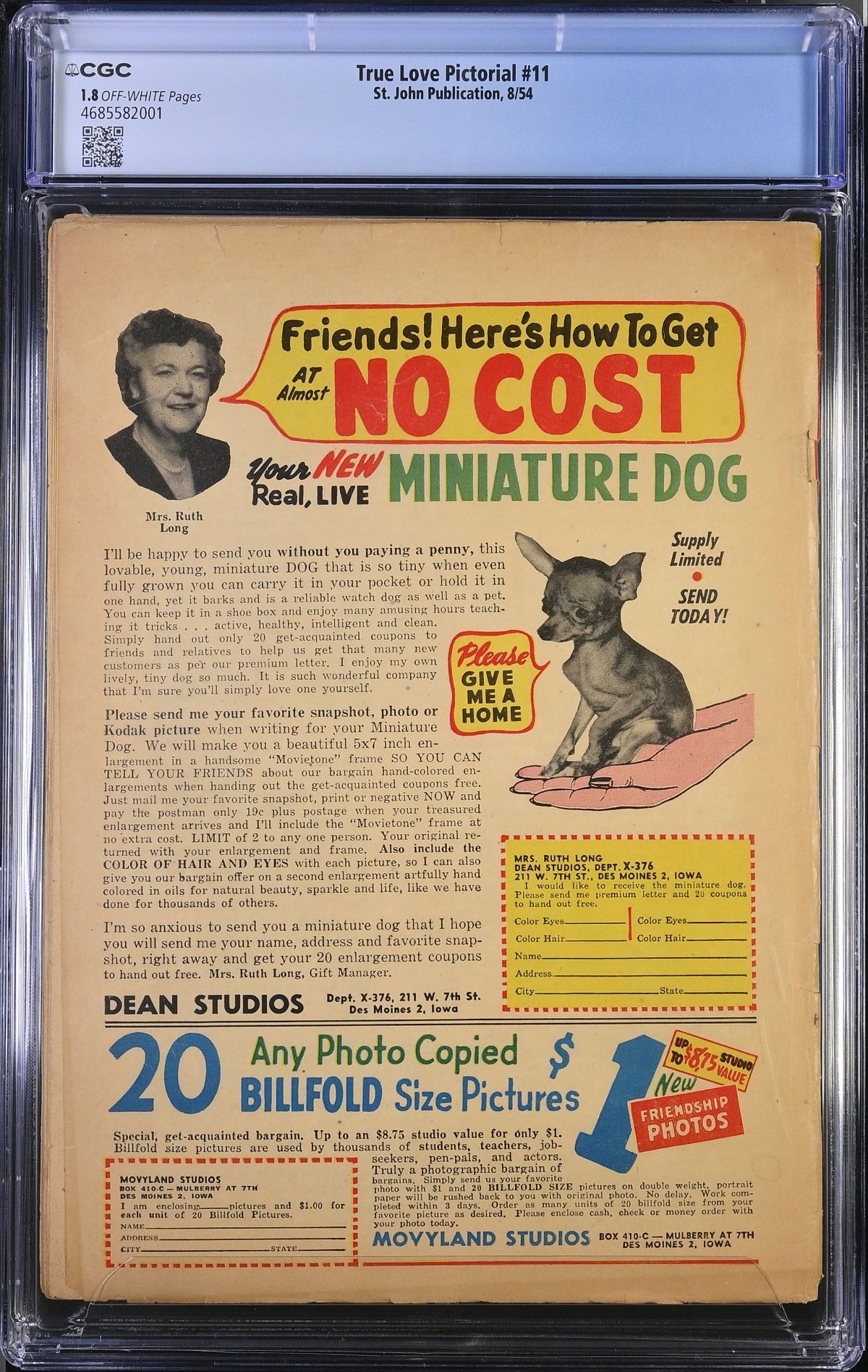 True Love Pictorial #11, Batman #227 & 251 Slabs For Sale!! - Golden ...