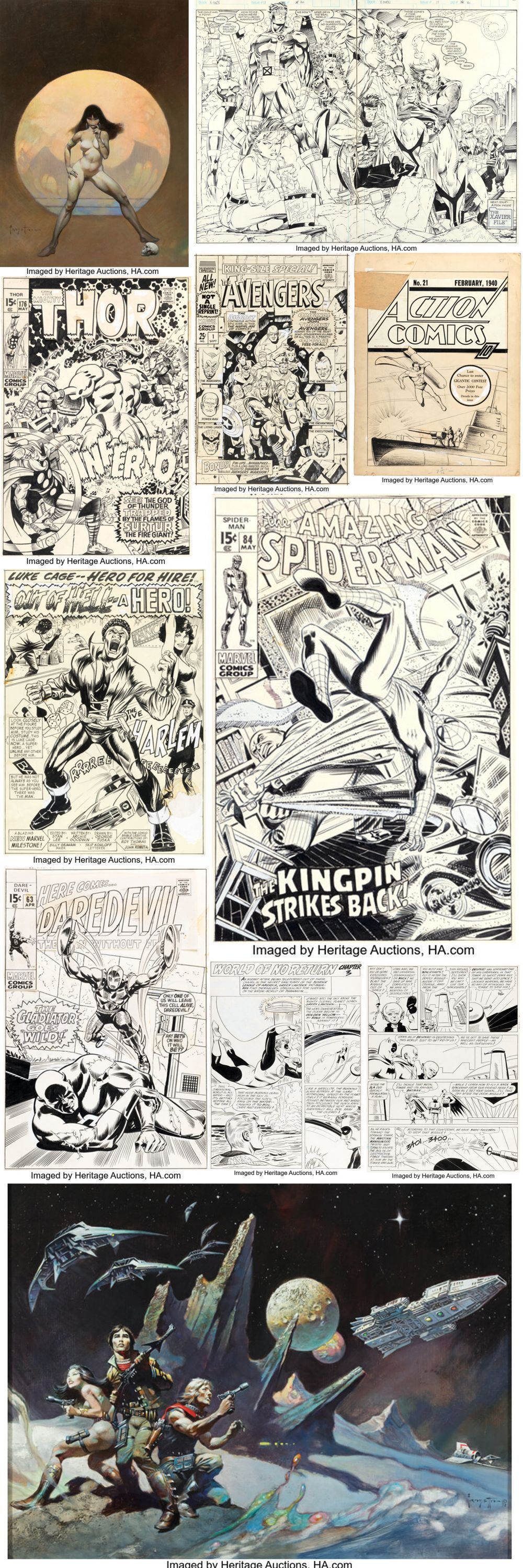 Feb 27- March 1 Heritage Signature OA auction - Original Comic Art ...
