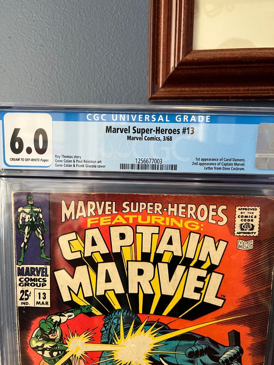 $125 shipped. Marvel Super-Heroes #13 (1968) CGC 6.0 1st Carol Danvers ...