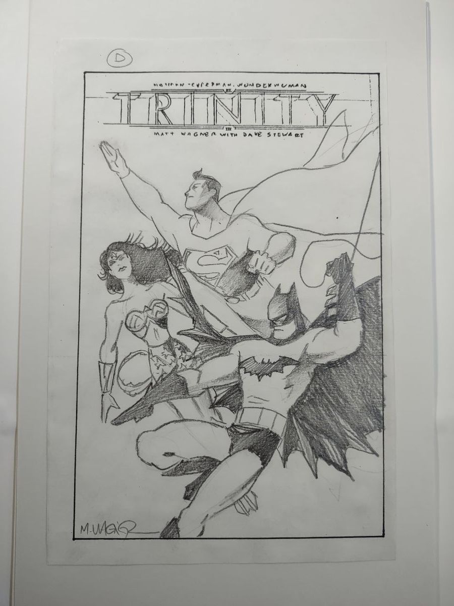 TRINITY OA cover prelim by Matt Wagner (auction ending tonight on eBay ...