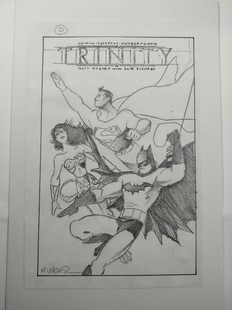 TRINITY OA cover prelim by Matt Wagner (auction ending tonight on eBay ...