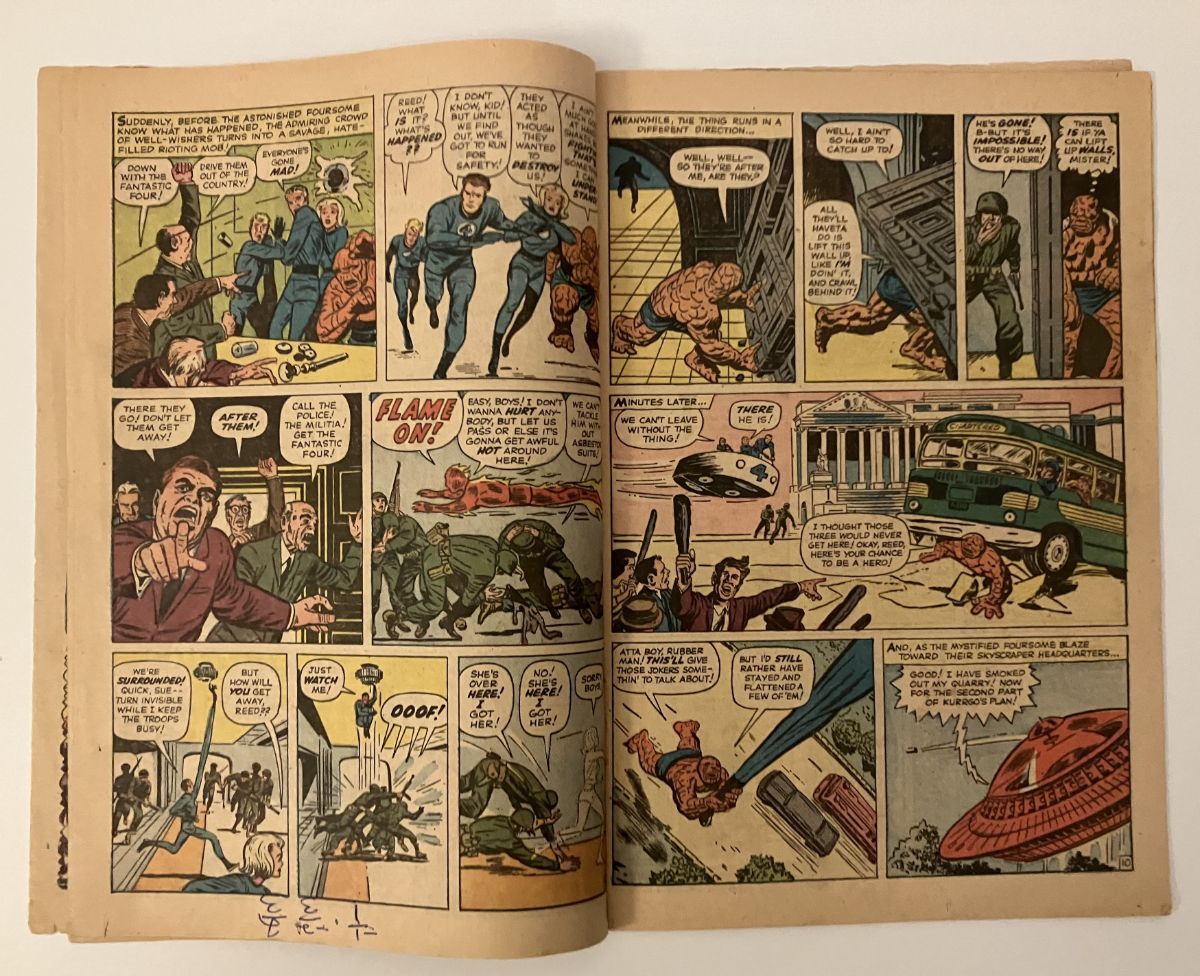 Fantastic Four 7 - Reader with cover glued to spine - shipped to US $89 ...