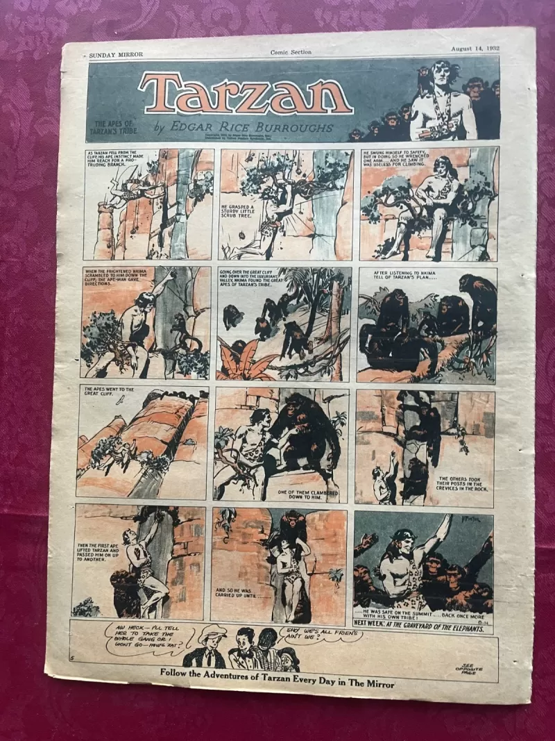 CLOSEDMickey Mouse/ Tarzan- 1st Year Sunday Strips 1932 - Golden ...