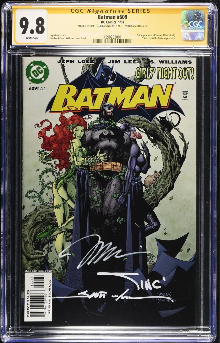 BATMAN #609 CGC SS 9.8 - LEE, SINCLAIR & WILLIAMS - 1ST APPEARANCE OF ...