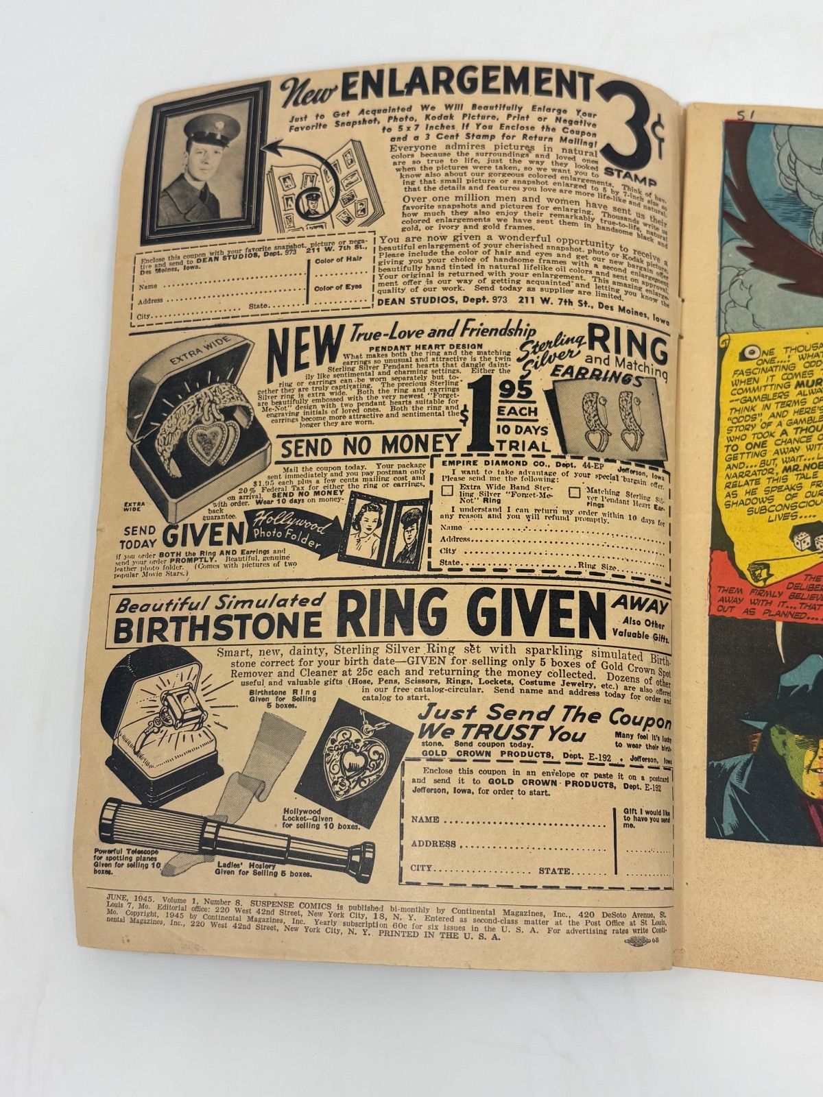 Suspense comics 8 - Hey buddy, can you spare a grade? - CGC Comic Book ...