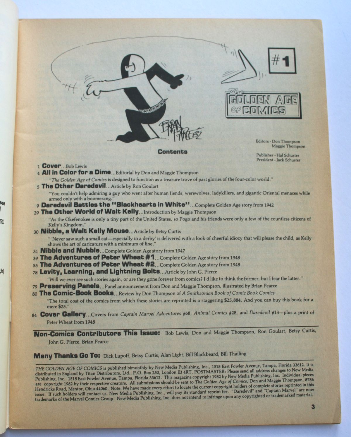 Info on THE GOLDEN AGE OF COMICS MAGAZINE with DON & MAGGIE THOMPSON ...