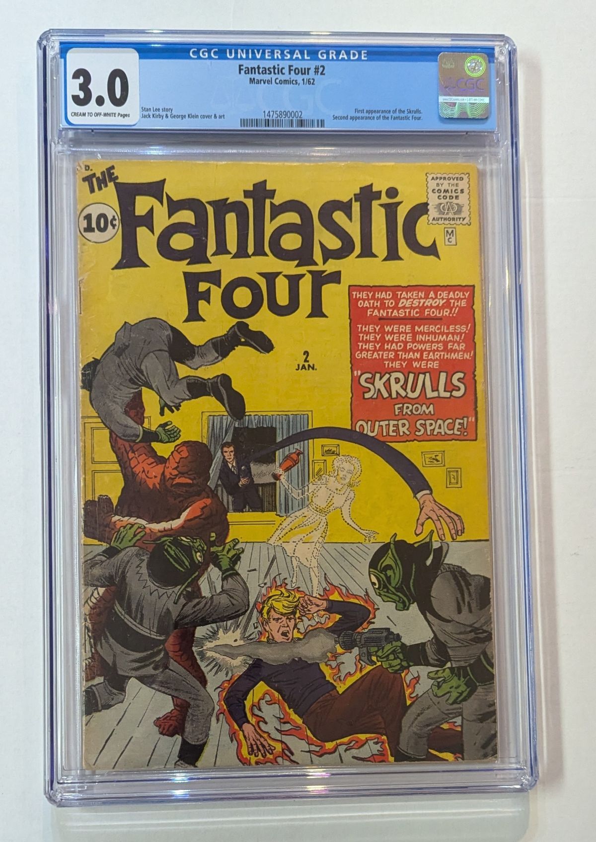 FOR SALE: Fantastic Four #2 CGC 3.0 and X-Men #9 CGC 6.0 - Golden ...