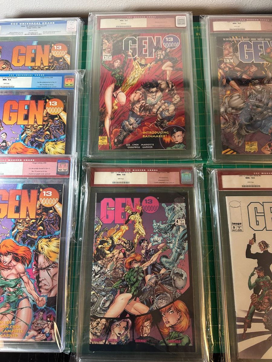 Gen 13 CGC RED LABEL MATCHING 9.6 Set Limited Series 1-5 + Extras ...
