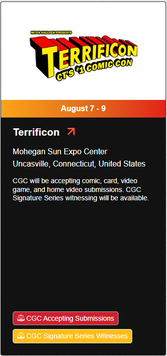 Will CGC be doing onsite grading at Terrificon this year? - Ask CGC ...